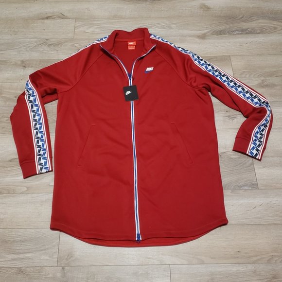 Nike | Jackets & Coats | Mens Nike Sportswear Taped Poly Track Jacket ...